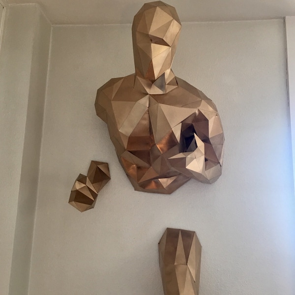 Running Man Papercraft Trophy, Printable 3D Puzzle, Papercraft Pdf ...