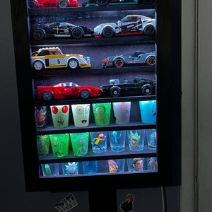 Shot Glass Display Case With Led, Shot Glass Display Shelf, Bar Display ...