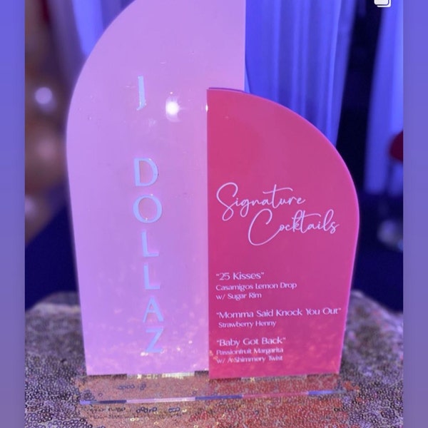 Food Menu, Acrylic Food Menu, Custom Food Menu, Custom Drink Menu ...