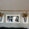8 Pane Farmhouse Wall Decor Window Mirror - Rustic Window Mirror ...