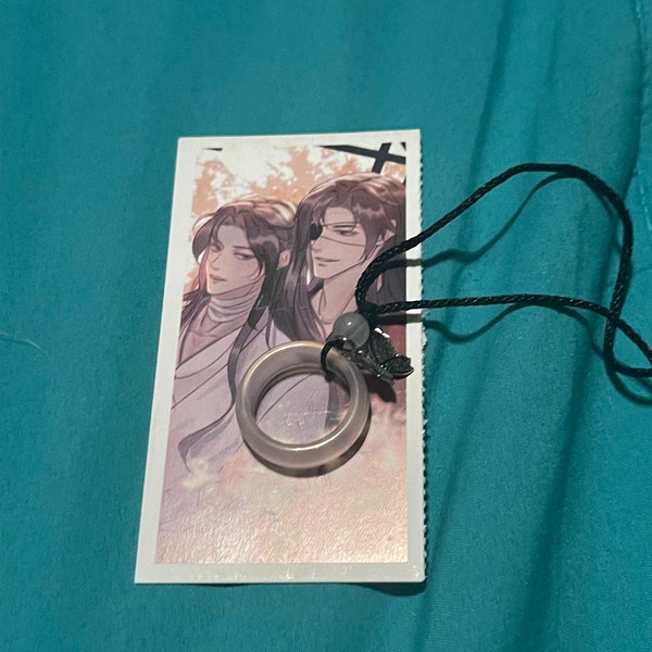 TGCF Ring Necklace, Xie Lian, Hua Cheng, Tian Guan Ci Fu Ring Necklace ...