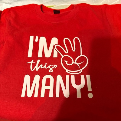 I'm This Many Svg Kids Third Birthday Svg Birthday, Funny I'm 3 Three ...