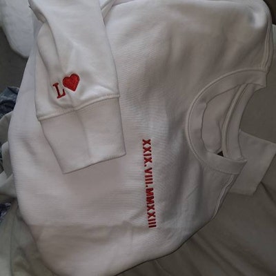 Sweat pour couple, sweat avec date de rencontre, sweat st valentin ...
