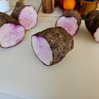 Japanese Purple Organic Sweet Potatoes Yam Potato Tubers Heirloom Non ...