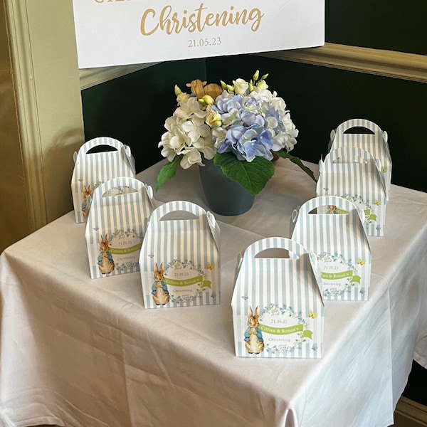 Peter Rabbit Personalised Children’s Party Box Gift Bag Favour - Etsy