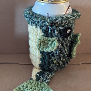 PDF Largemouth Bass Fish Can Drink Beer Cozy Skinny Can Crochet Pattern ...