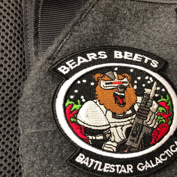 Bears Beets Battlestar Patch - Etsy