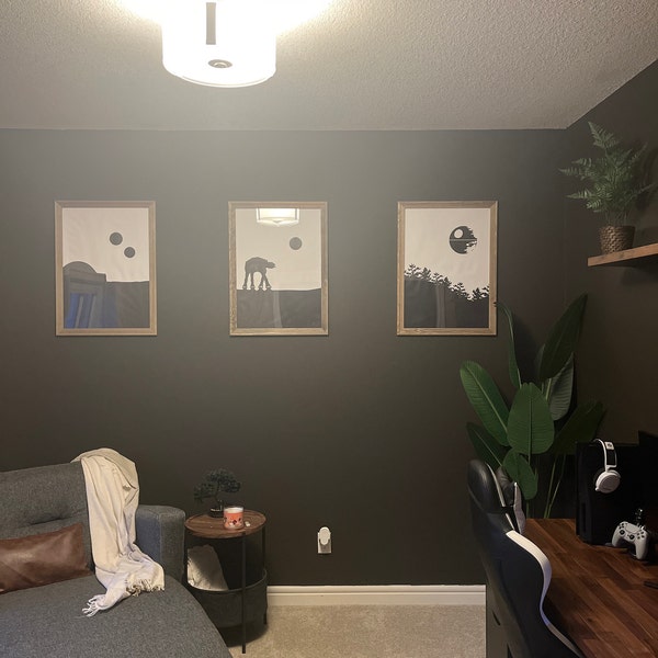 Minimalist Star Wars Inspired Prints Trilogy Series: Bespin, Coruscant ...