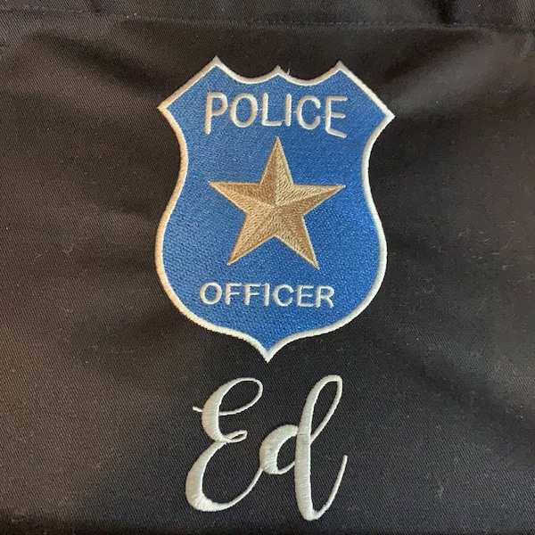 Police Embroidery Badge Machine Digitized Design Filled Pattern ...