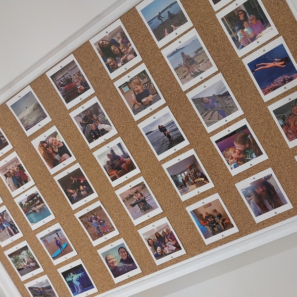 Extra Large Framed Cork Board - Black Solid Wood Frame | 8mm Thick Cork ...