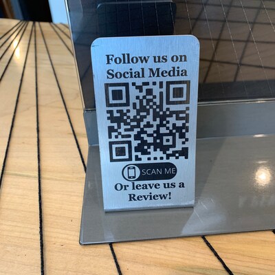 Metal QR Codes-business Logo, Restaurants, Menu, QR Code, Sustainable ...