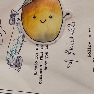 Mango Sticker Cute Hawaii - Etsy