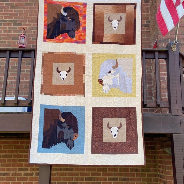 Elephant Fpp--animals of Strength--paper Piecing Quilt Block Pattern - Etsy