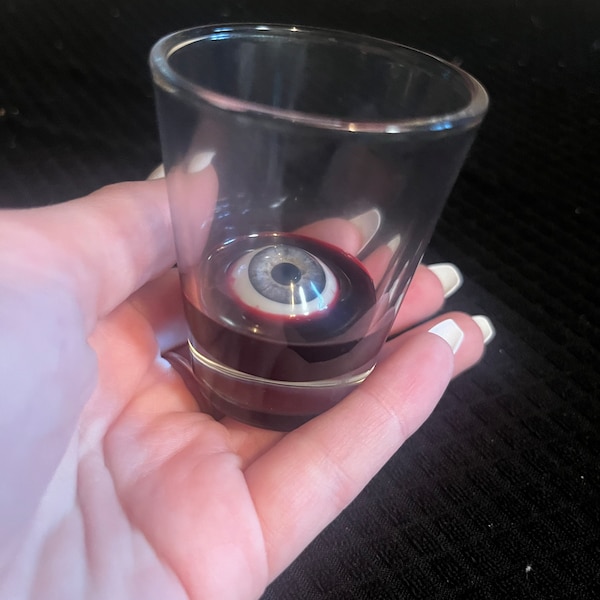 Realistic Bloody Eyeball Shot Glass, Rocks Glass, Your Choice, Unique ...
