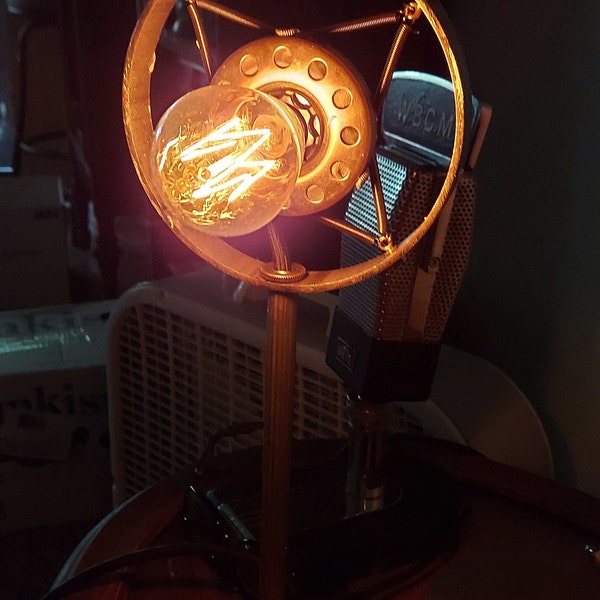 Illuminated Spring Microphone CBS or NBC - Etsy