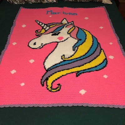 Unicorn Beauty Graphghan Pattern - Etsy