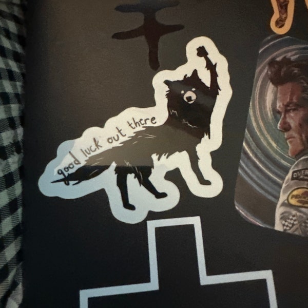 Good Luck Out There Fantastic Mr Fox Wolf Fist of Solidarity Sticker - Etsy