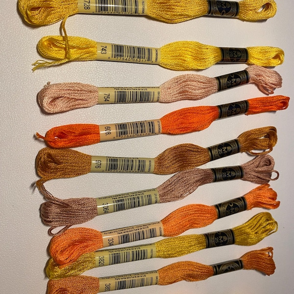 Full Set of 447 Cross Stitch Threads CXC 2 Labels - DMC Colours - No.s ...