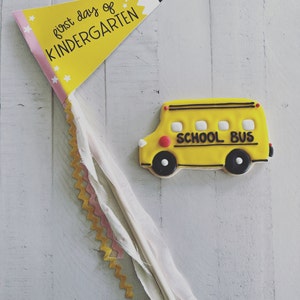 First Day of School Flags Printable Back to School Pennant Flags ...