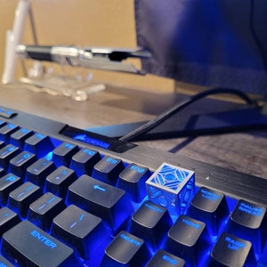 Halloween Pumpkin Backlit LED Keycaps Handmade Resin Custom Artisan - Etsy