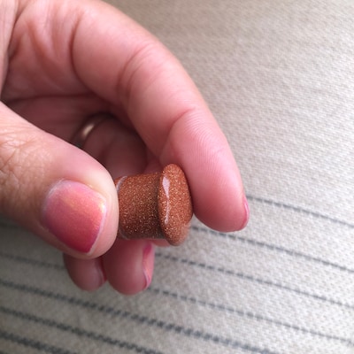 Red Goldstone Single Flare Plugs Cute Ear Plugs Stone Plugs Single ...