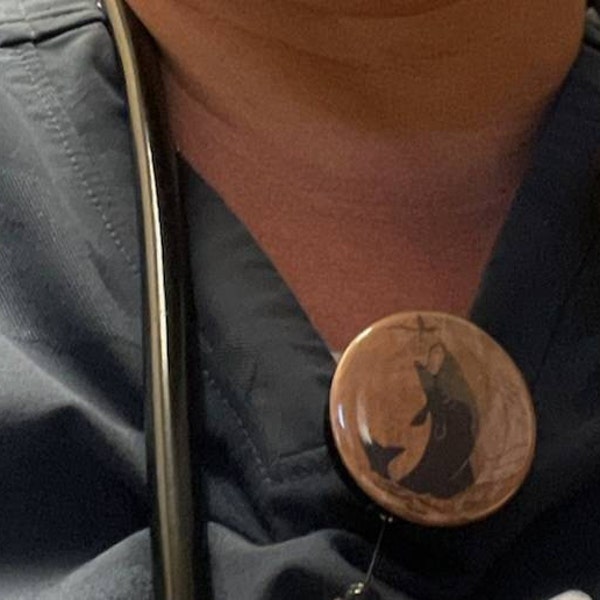 EKG Cardiac Tele Rhythm Retractable Badge Reel ER Dysrhythmia Arrythmia ...