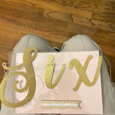 Custom Cursive Gold Glitter Banner / Personalized Script Glitter Sign ...