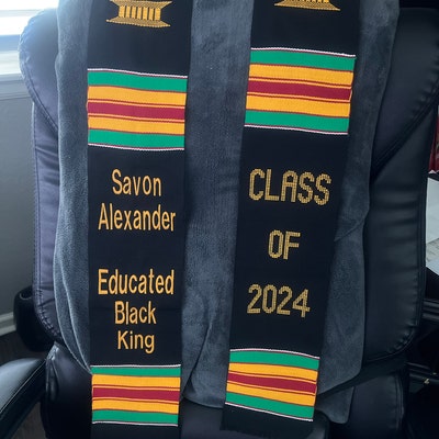 Black Girl Magic Graduation Stole, Class of 2024 Kente Sash, College ...