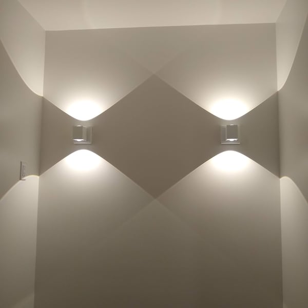 LED Dimmable Wall Lamp, Indoor Aluminum Wall Sconce, up Down Wall Light ...