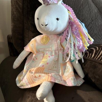 Doll Dress PDF Sewing Pattern and Tutorial for Studio Seren Stuffed ...