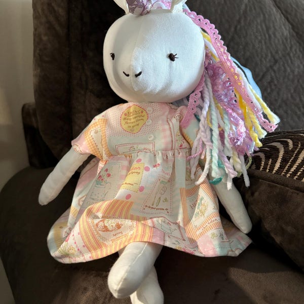Doll Dress PDF Sewing Pattern and Tutorial - for Studio Seren Stuffed ...