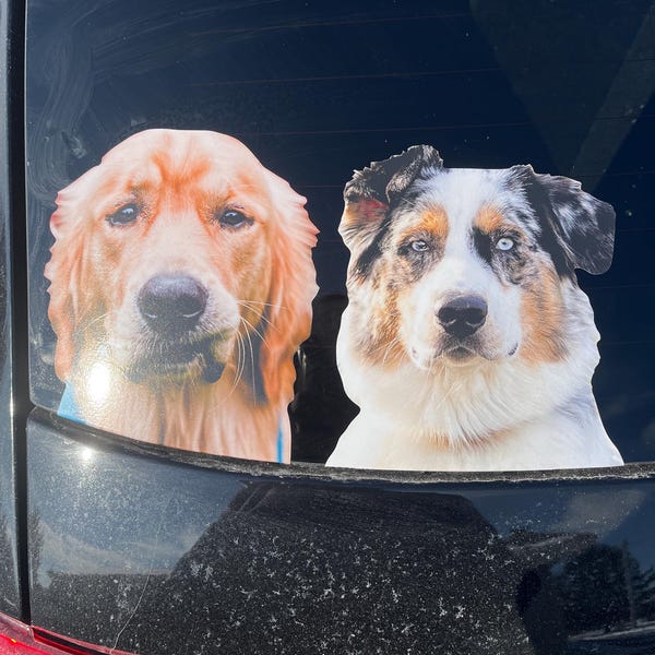 Custom Pet Sticker, Die-cut Dog Decals for Car, Cat Laptop Stickers ...