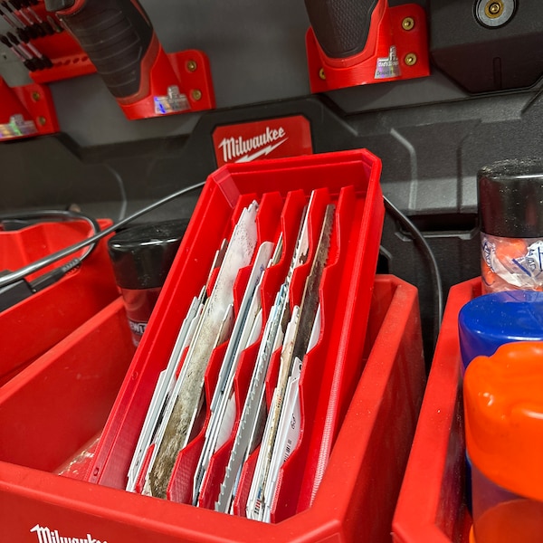 Battery Holder Tray Designed to Fit Milwaukee Packout - Etsy