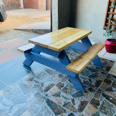 Kids Picnic Table Plan, Small Picnic Table Plan, Child Table Plan ...