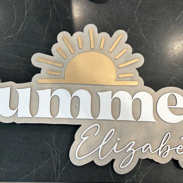 Nursery Name Sign | Sun Name Sign | Nursery Name Sign Sun | Sunshine ...