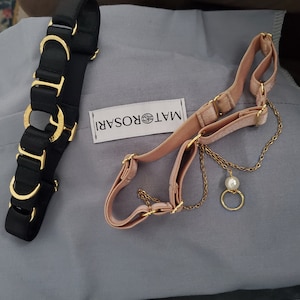 Melia FULL SET Choker , Bra , Belt , Leg Garters and Wrist Cuff Satin ...