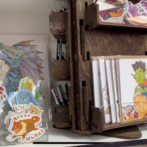 Wooden Sticker Display-small Small Product Display Countertop Display ...