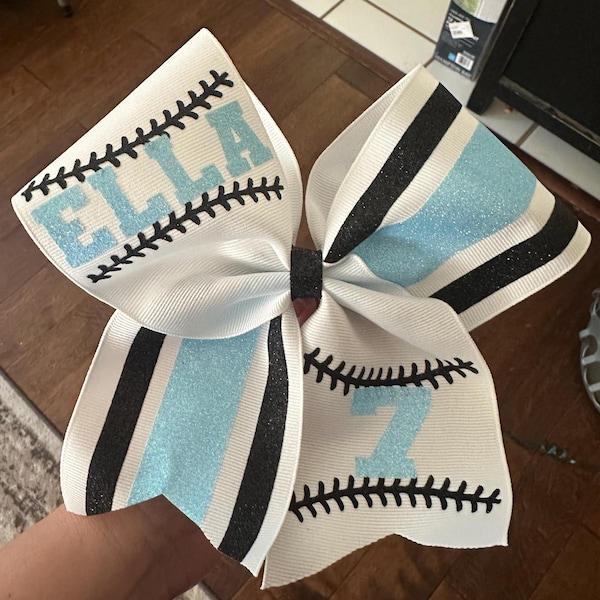 Black and Gold Cheer Bow, Custom Team Squad Bows, Great Sideline School ...