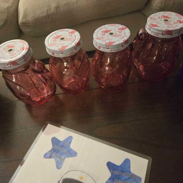 Pink Flamingo Jar – 18 Oz | Choose Flamingo Lid or Solar Light Lid ...