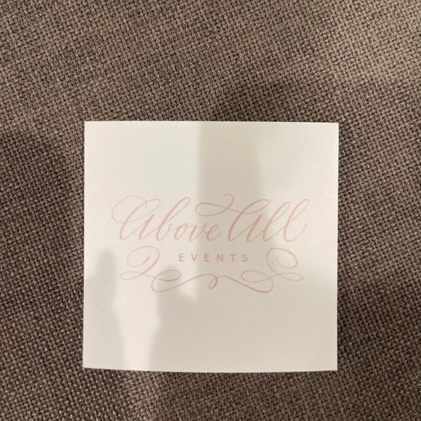 Custom Sticky Notes Business Logo Personalize // Stick Paper, Office ...