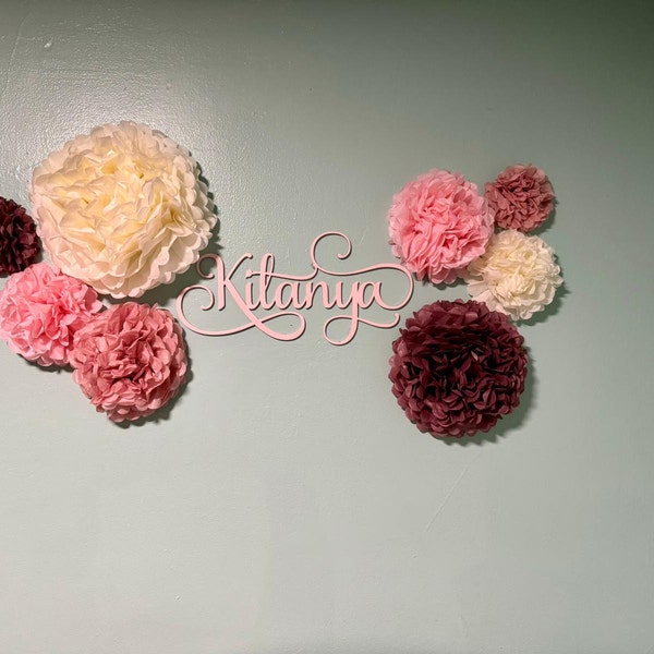 Nursery Name Sign - Personalized Wood Name Cutout - Wood Name - Wood ...