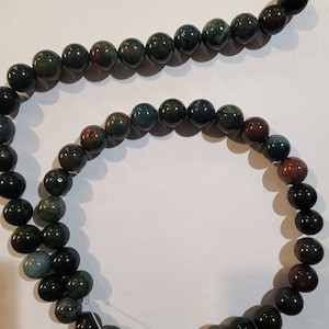 Matte Natural Fossil Jasper River Stone 4mm 6mm 8mm 10mm Round | Etsy