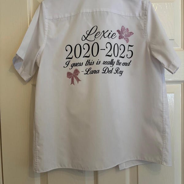 School Leavers Do It Yourself Iron on Print for Shirt | Lana Del Rey ...