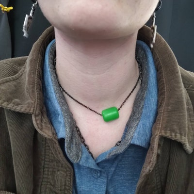 Vintage Micarta Hex Dog Tag/bead Worry Stone - Etsy