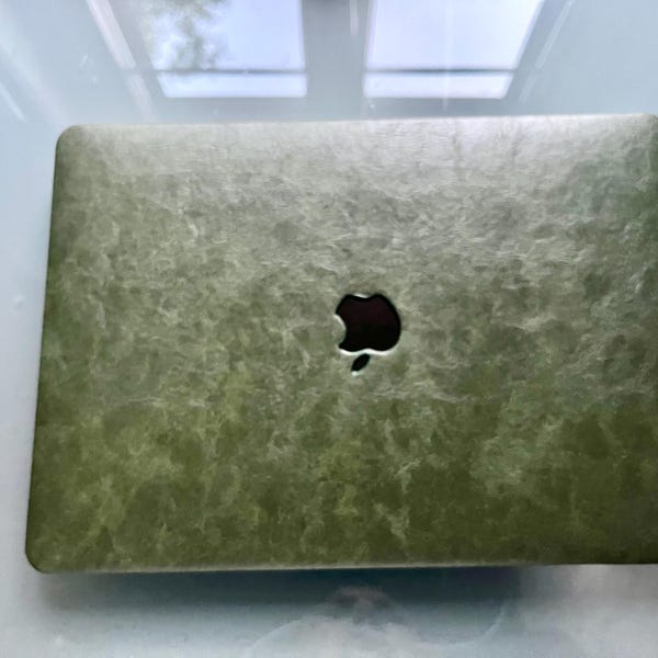 Army Green Leather Laptop Case Vegan Leather Case MacBook Pro 13 Pro 15 ...
