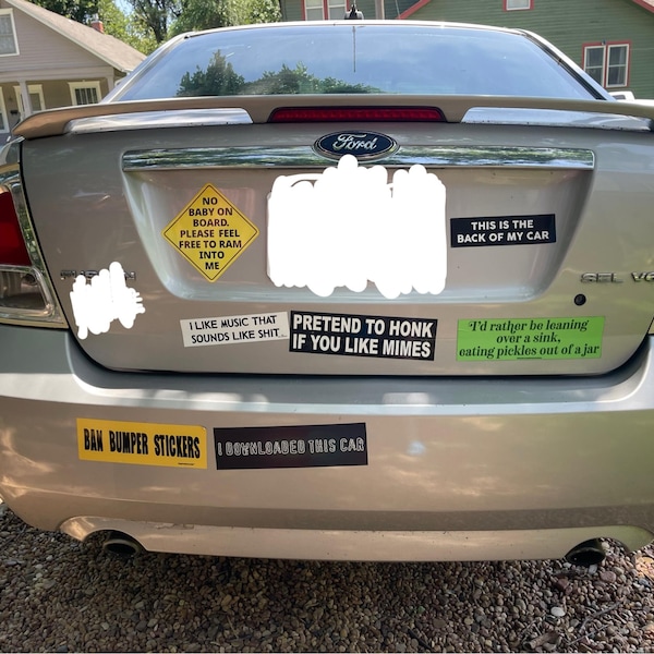 I Downloaded This Car - Bumper Stickers 10x3 Large Bumper Vinyl Sticker ...