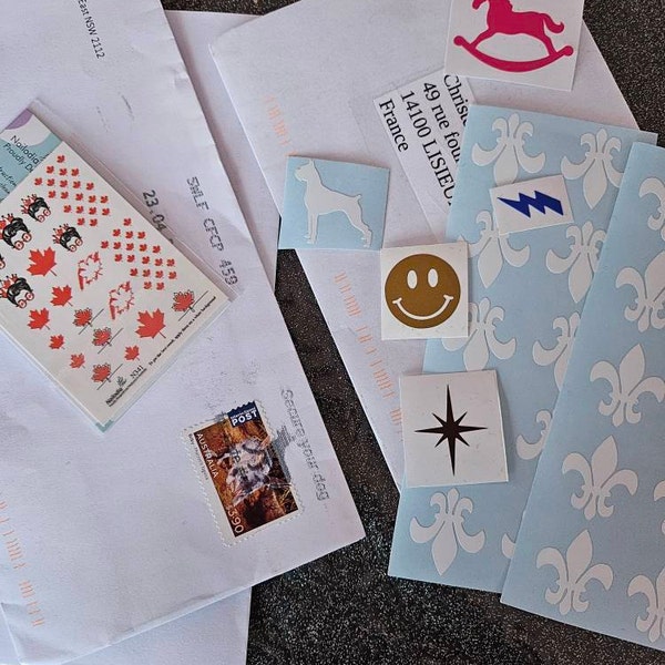 Set 100-1''triangles Stickers, Vinyl Decal, Envelope Seals,geometric ...