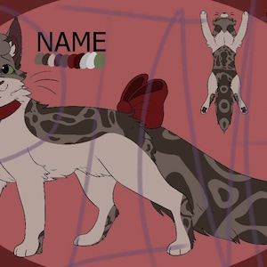 Cat Reference Sheet, Base, Lineart, Warrior Cats, Ocs - Etsy