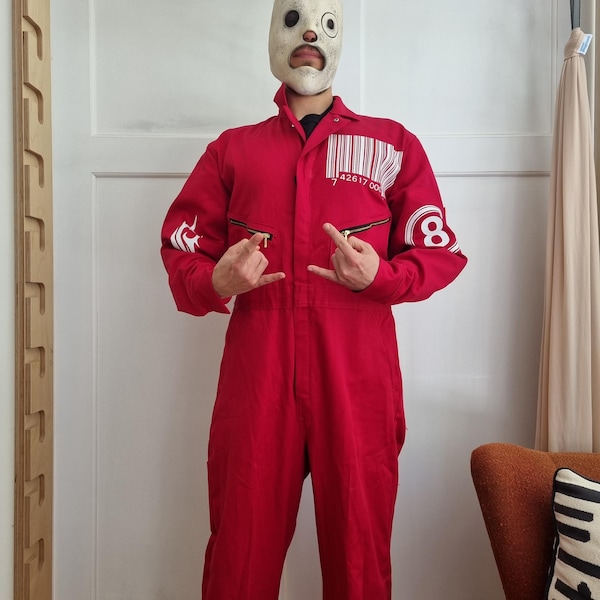 Slipknot Jumpsuit VINYL Iron on Patches FOR Slipknot Halloween Costume ...