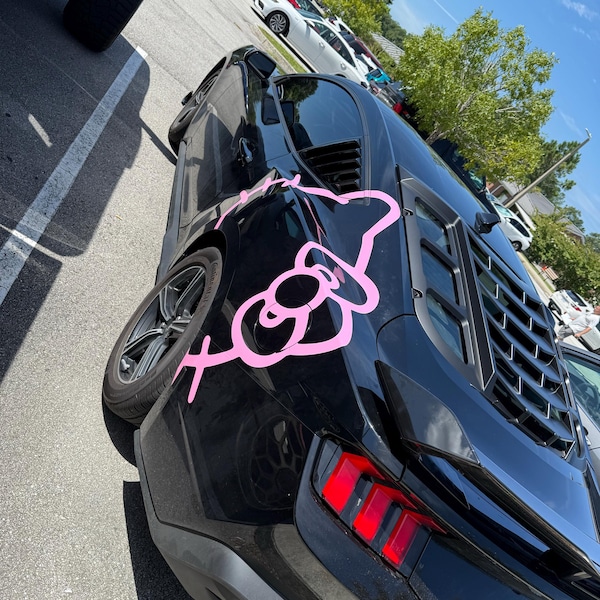 Hello Kitty Kuromi Car Decals: Cuteness on the Go! Car Vinyl | Comics ...